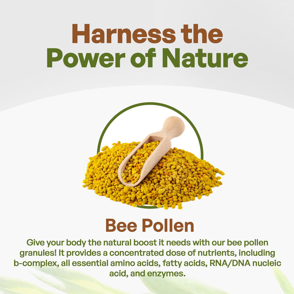 antioxidant-packed bee pollen granules