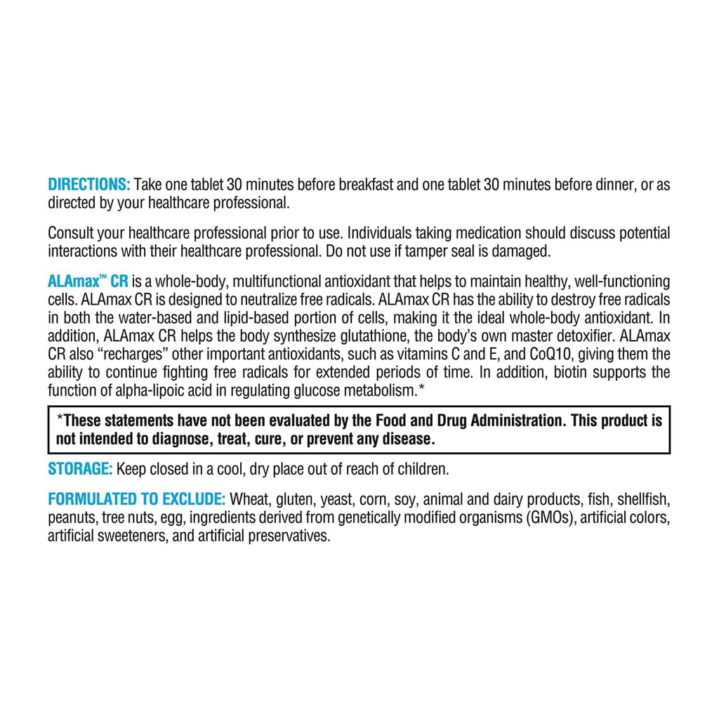 antioxidant properties of alpha lipoic acid