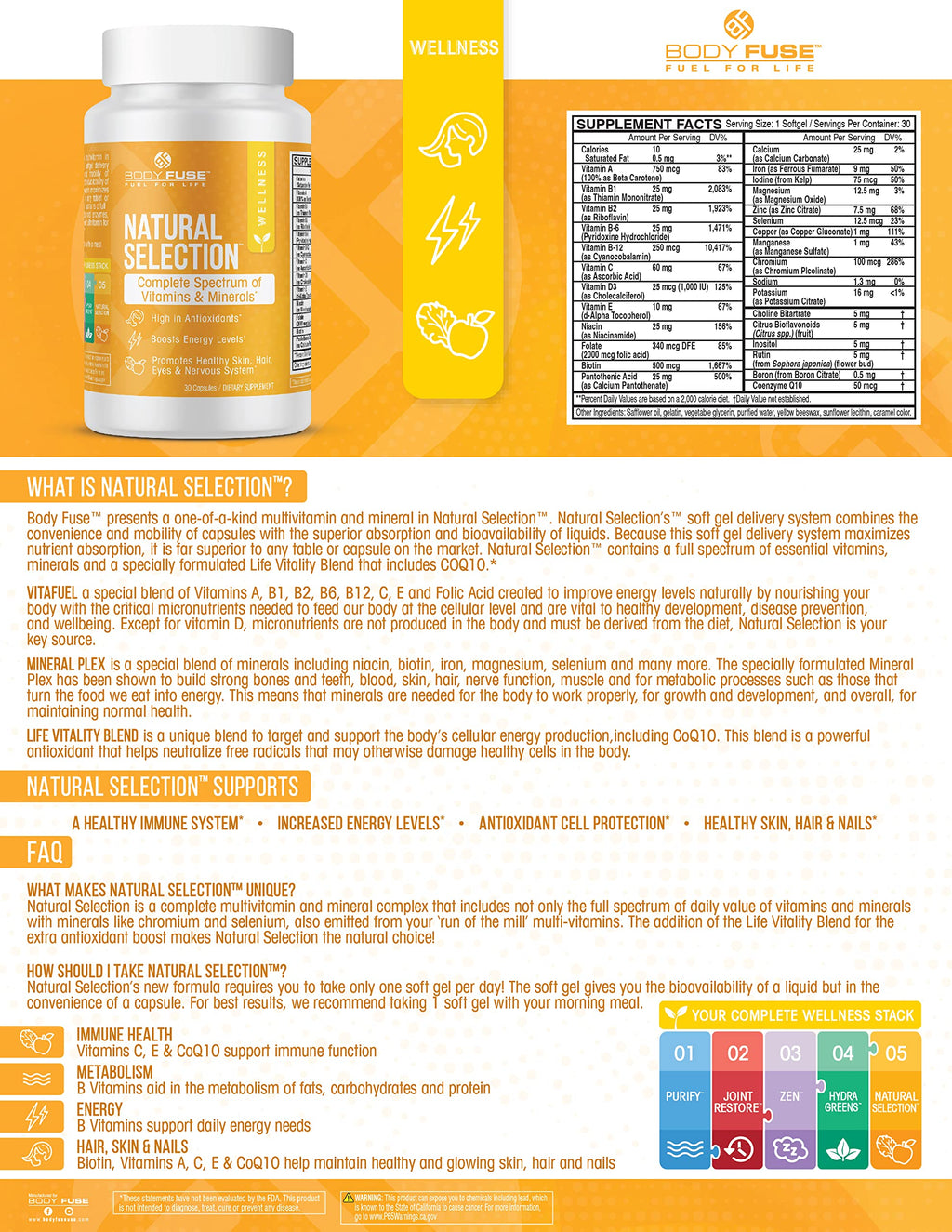antioxidant protection with blended vitamin supplements