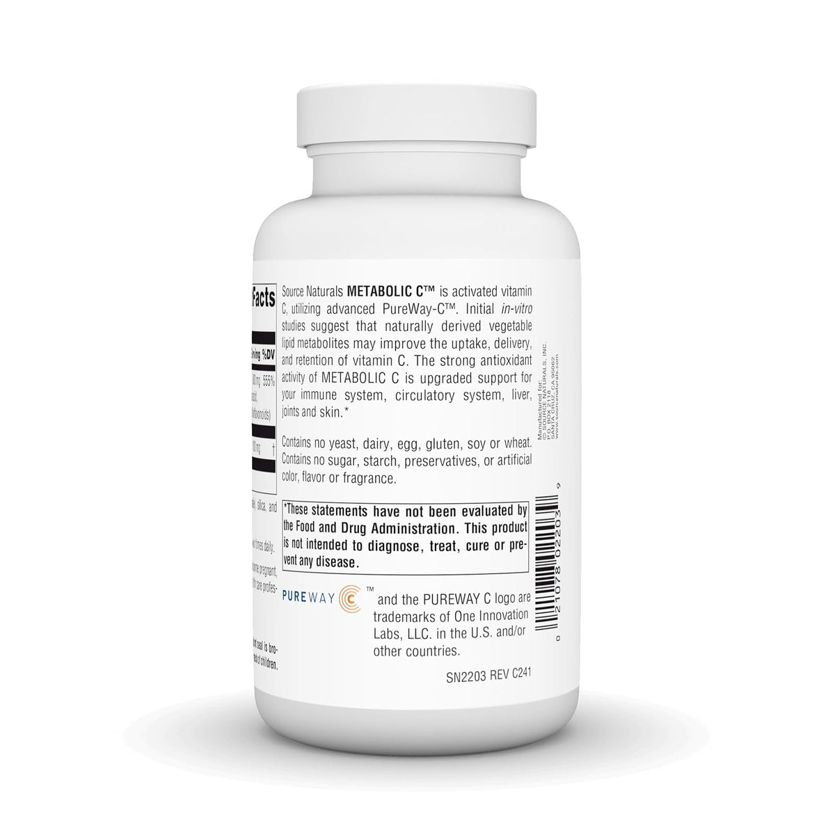 Antioxidant protection with Metabolic C