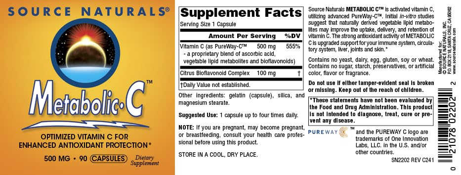 Antioxidant protection with Metabolic C