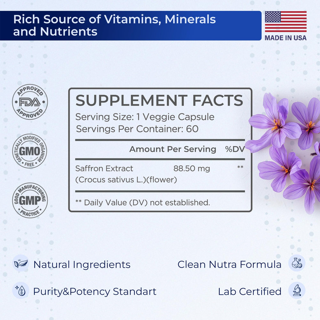 antioxidant protection with saffron extract