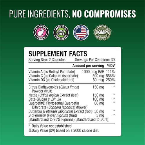 antioxidant-rich allergy relief supplements