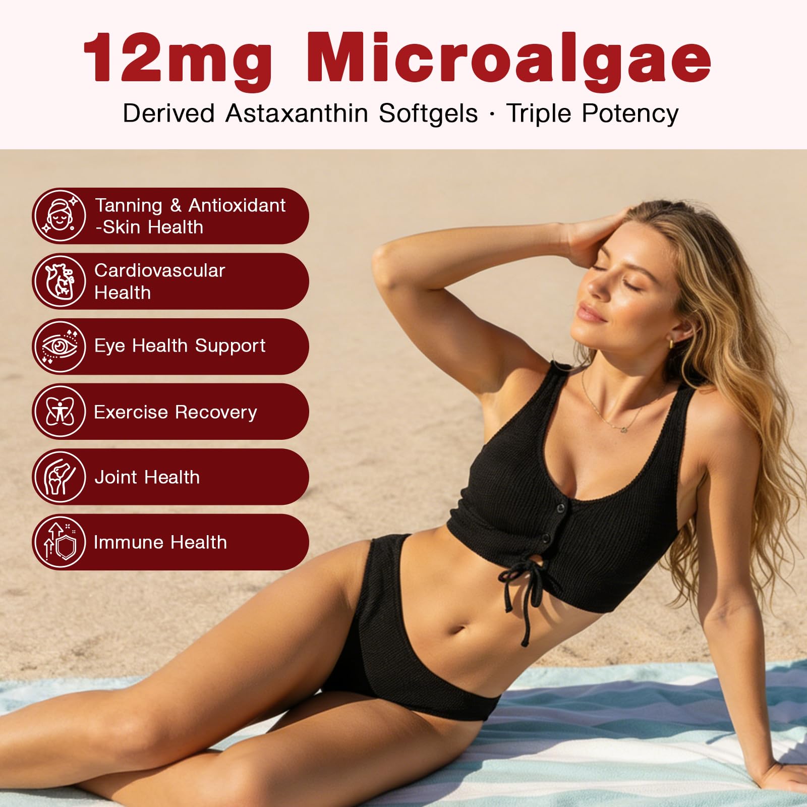 Antioxidant-rich Astaxanthin supplement