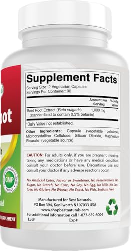 antioxidant-rich beet root capsules