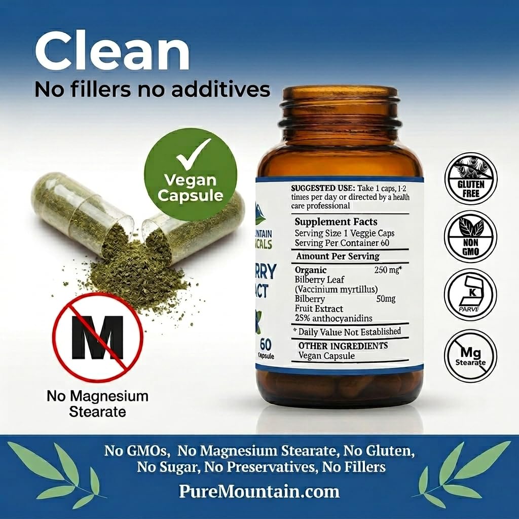 antioxidant-rich bilberry capsules for wellness