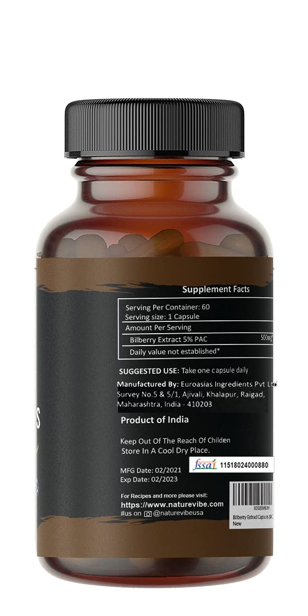 antioxidant-rich bilberry fruit capsules