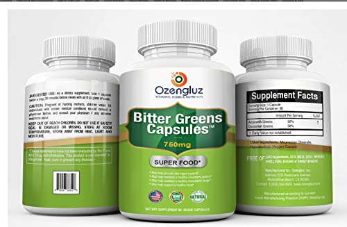 antioxidant-rich bitter greens capsules