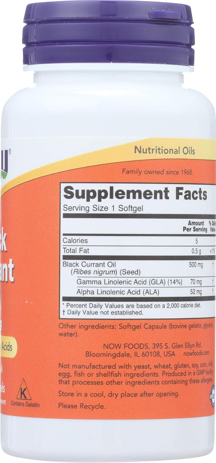 antioxidant-rich black currant oil capsules