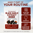 Antioxidant-rich black garlic capsules