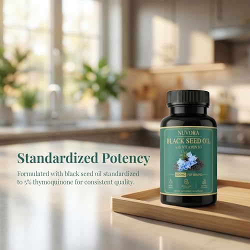 antioxidant-rich black seed oil supplement