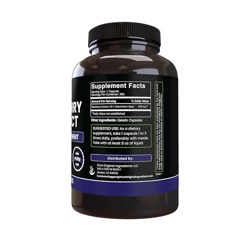 antioxidant-rich blueberry extract capsules