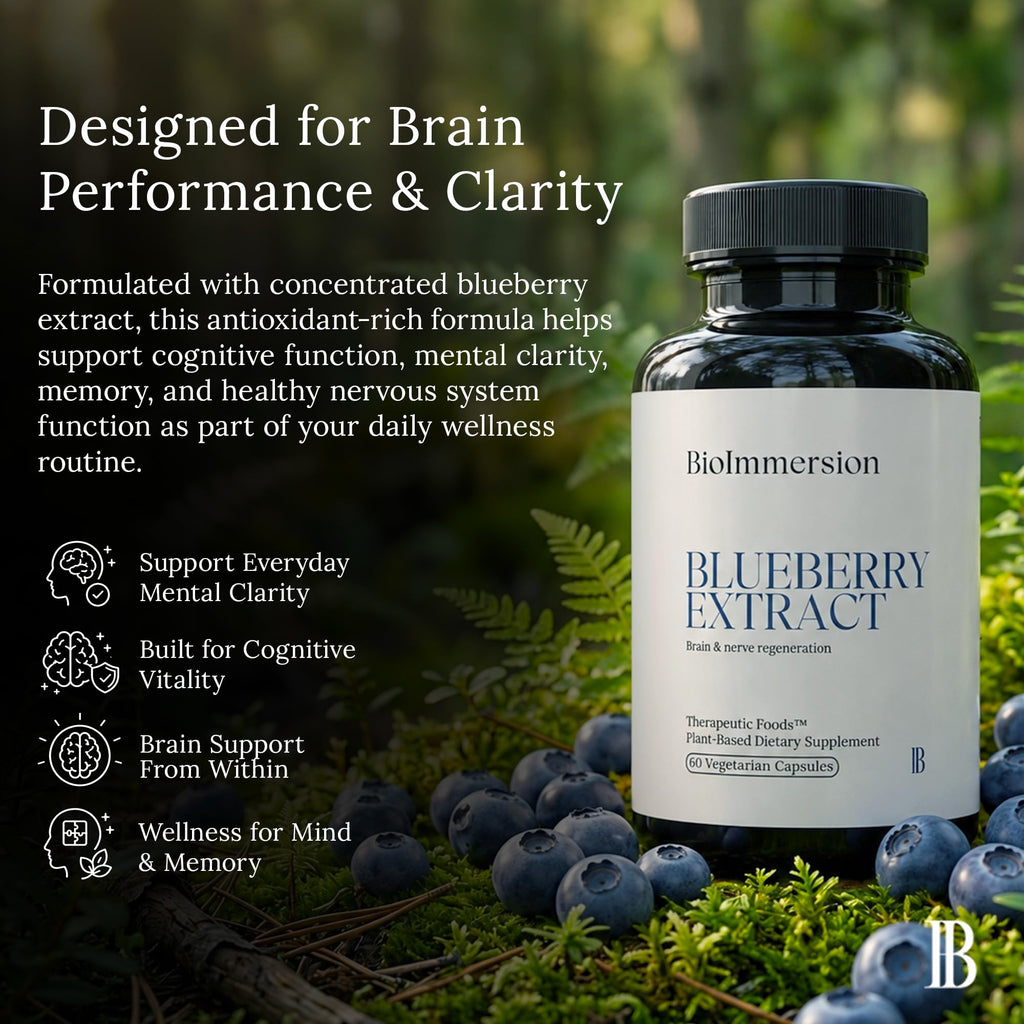 Antioxidant-rich blueberry supplement