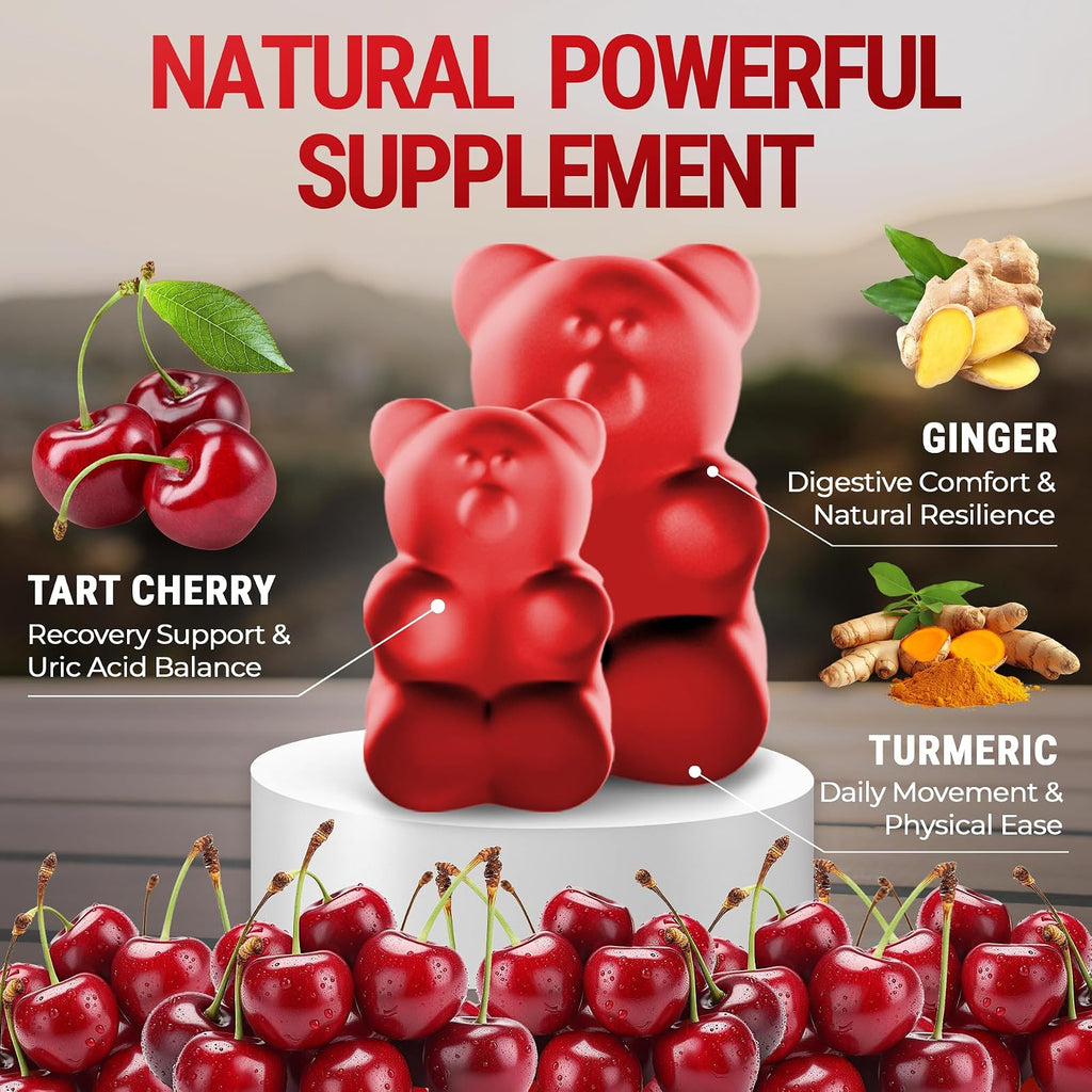 antioxidant-rich cherry turmeric gummies