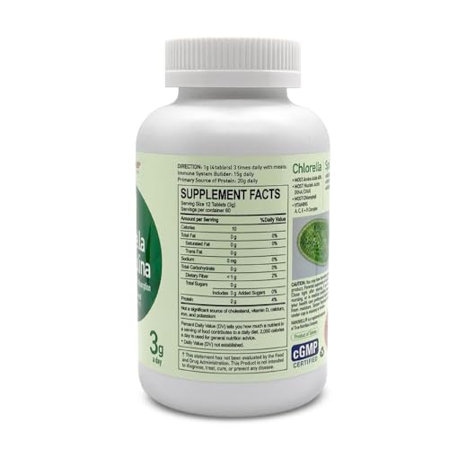 antioxidant-rich chlorella tablets
