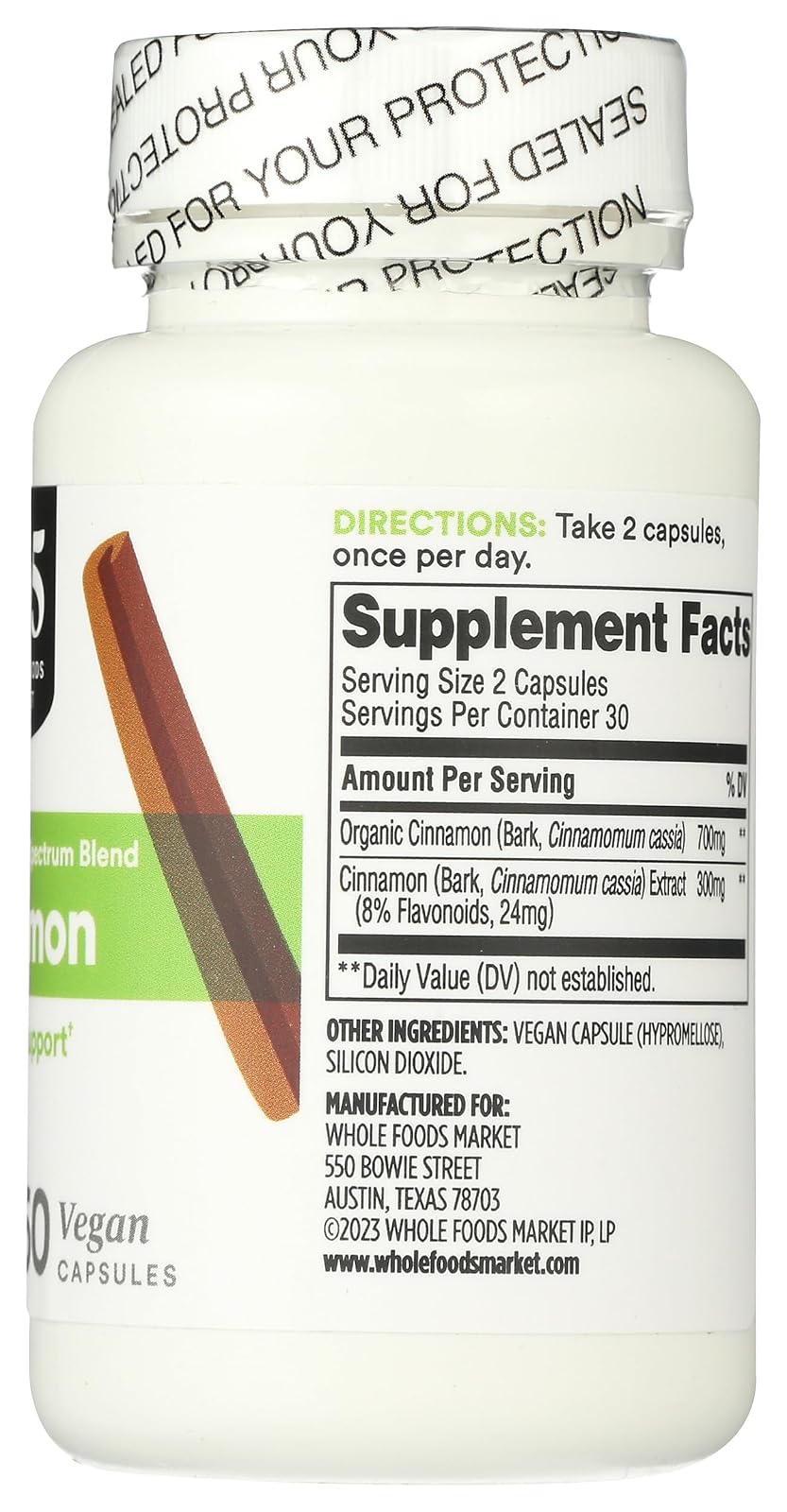 antioxidant-rich cinnamon capsules pack
