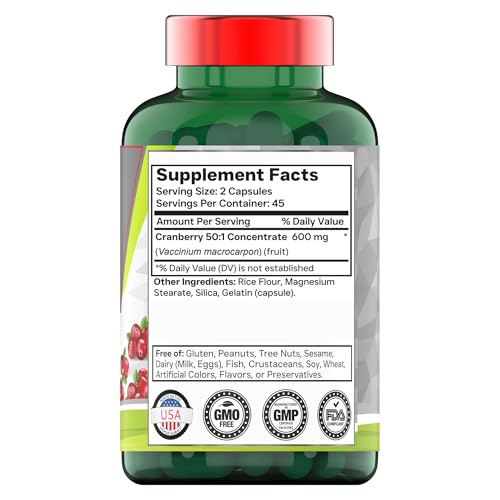 antioxidant-rich cranberry capsules