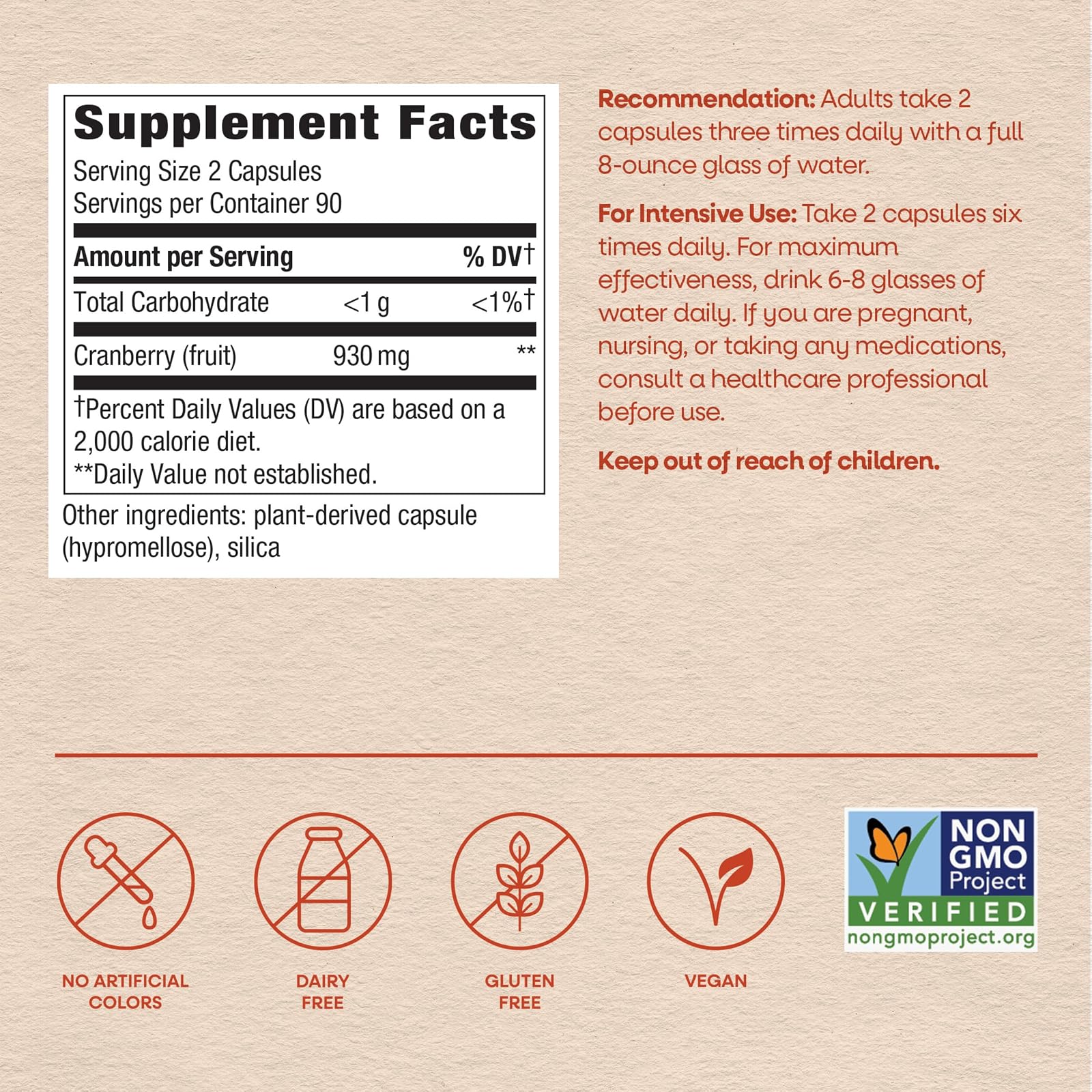 antioxidant-rich cranberry extract