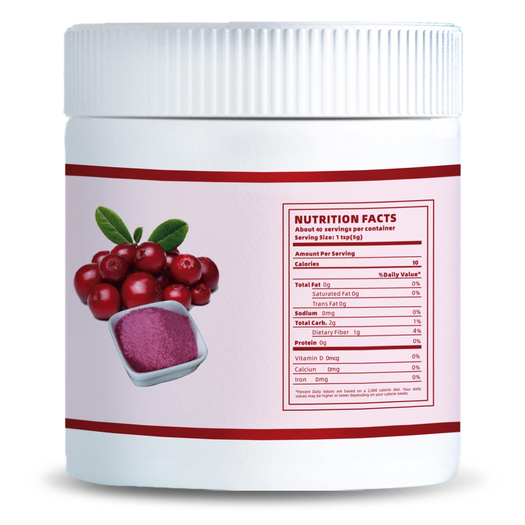 antioxidant-rich cranberry juice powder