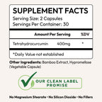 Antioxidant-rich curcumin capsules
