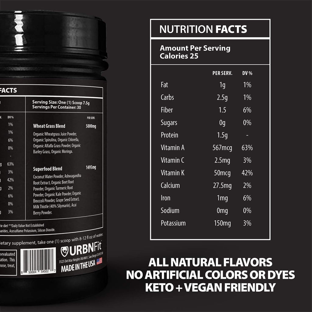 antioxidant-rich daily greens powder
