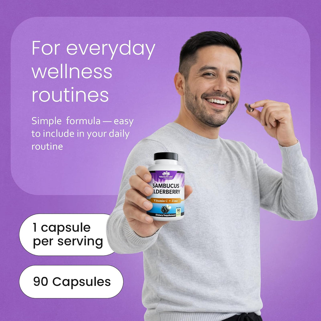 antioxidant-rich elderberry capsules