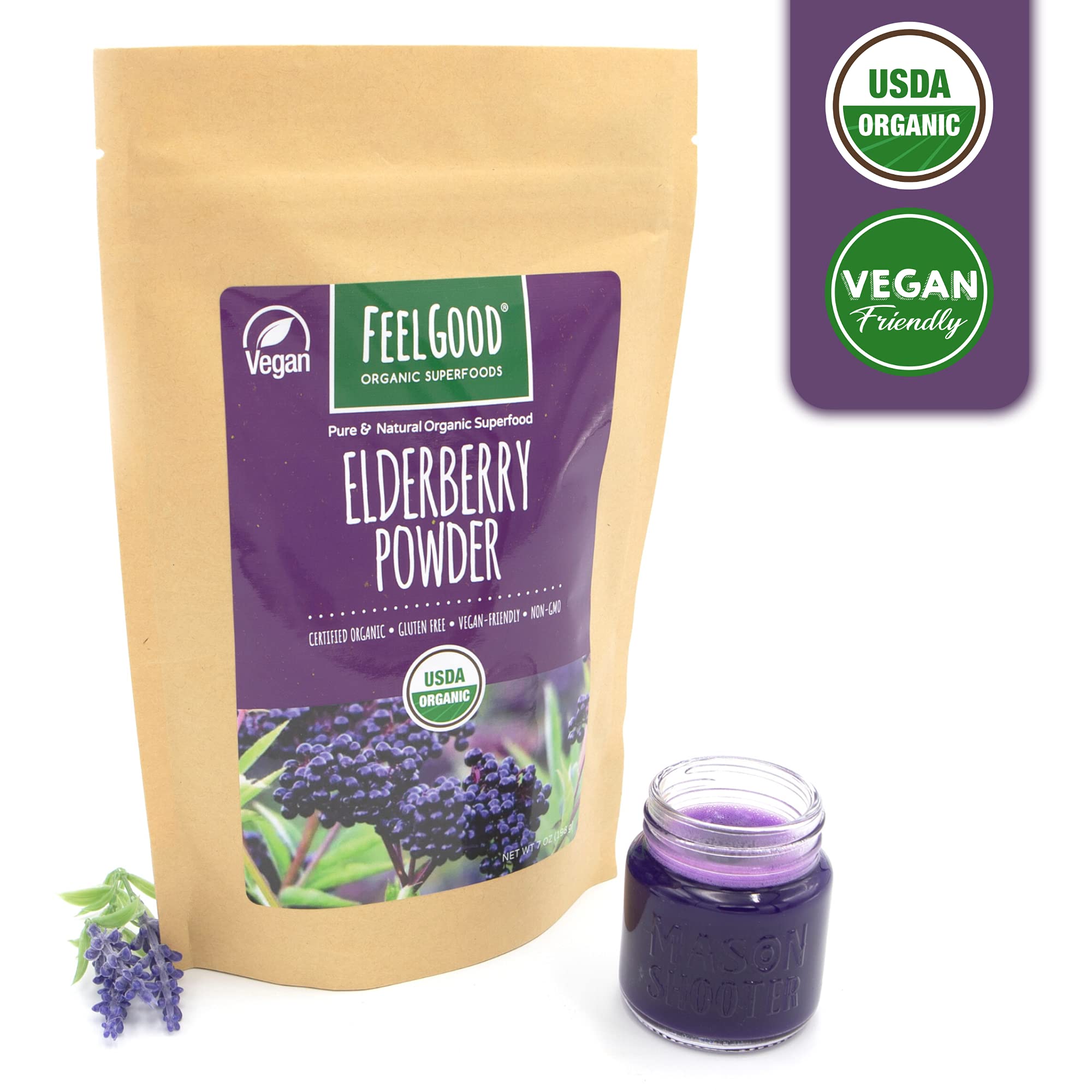antioxidant-rich elderberry fruit extract