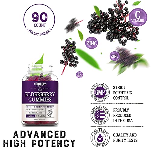 antioxidant-rich elderberry gummy snacks