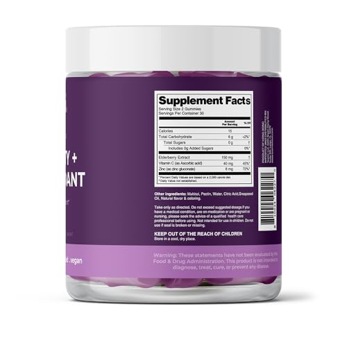 antioxidant-rich elderberry gummy vitamins