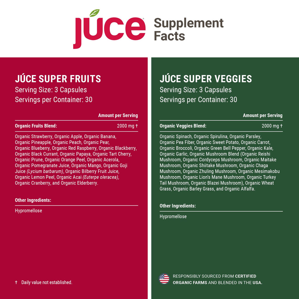 antioxidant-rich fruit and veggie blend