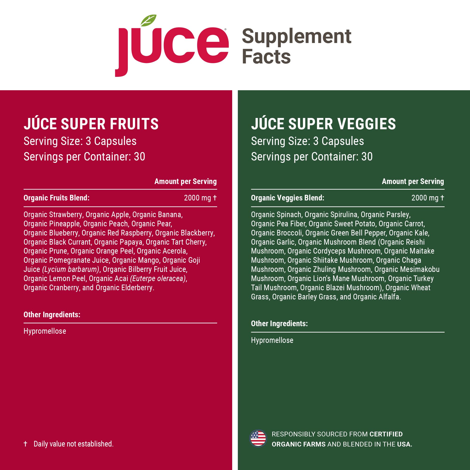 antioxidant-rich fruit and veggie blend