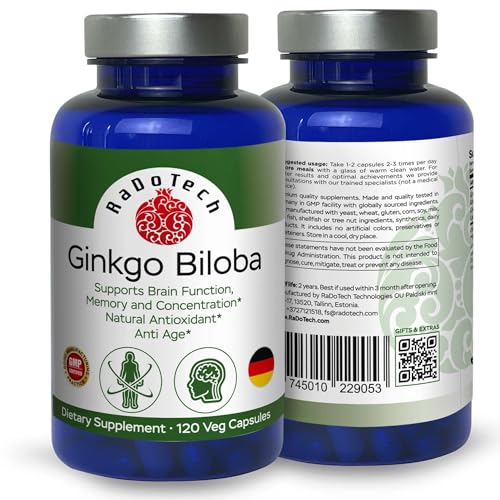 antioxidant-rich ginkgo biloba tablets