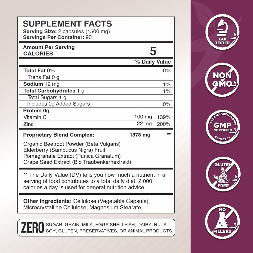 antioxidant-rich grape seed extract