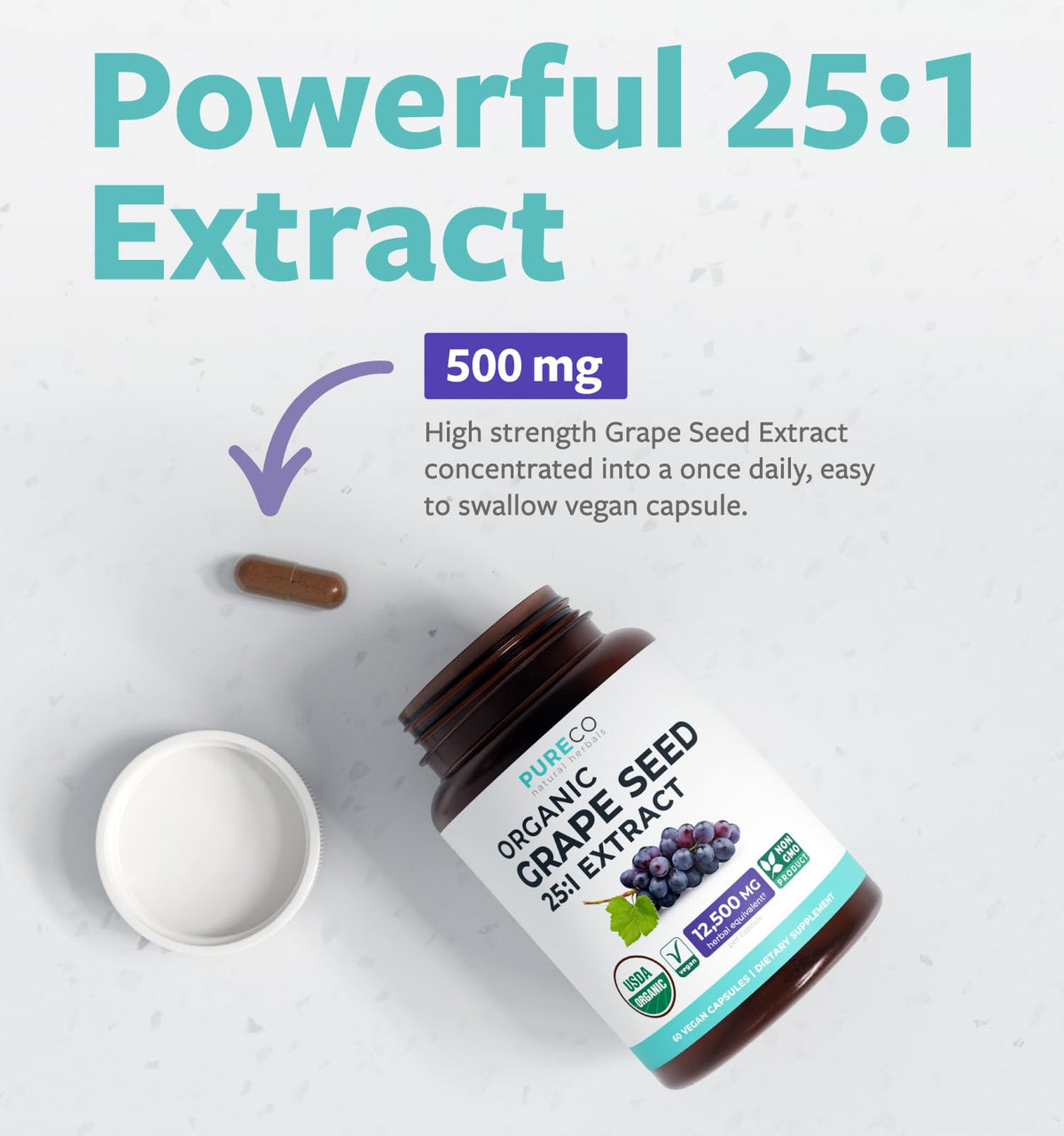 antioxidant-rich Grape Seed Extract