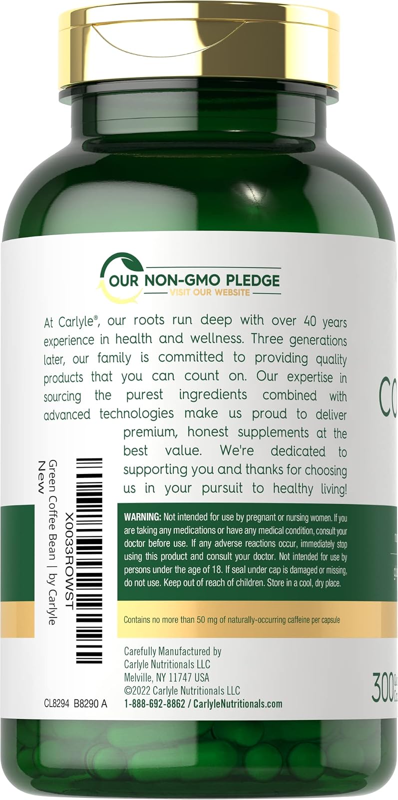 antioxidant-rich green coffee extract