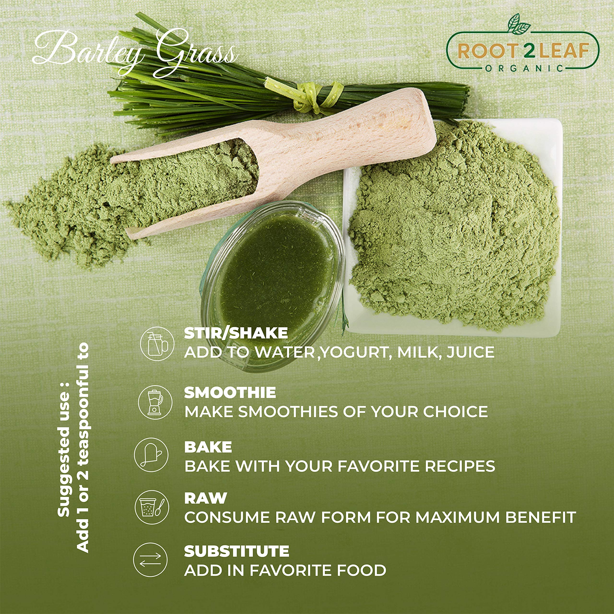 Antioxidant-rich green food supplement