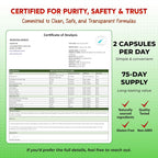 Antioxidant-rich green tea capsules