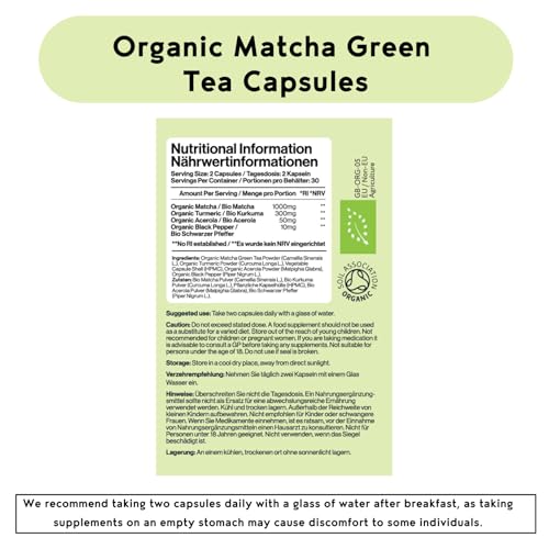antioxidant-rich green tea capsules