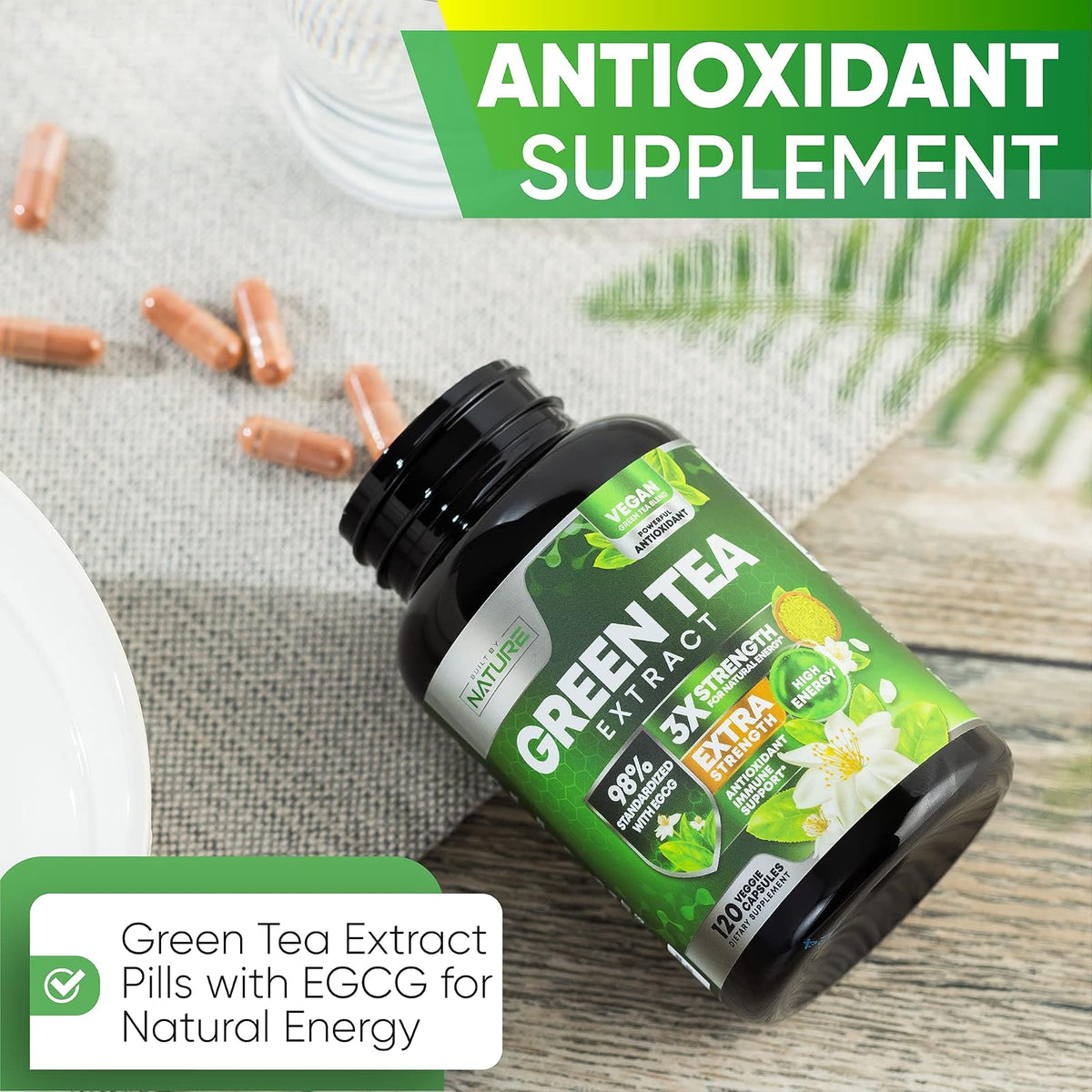 antioxidant-rich green tea extract