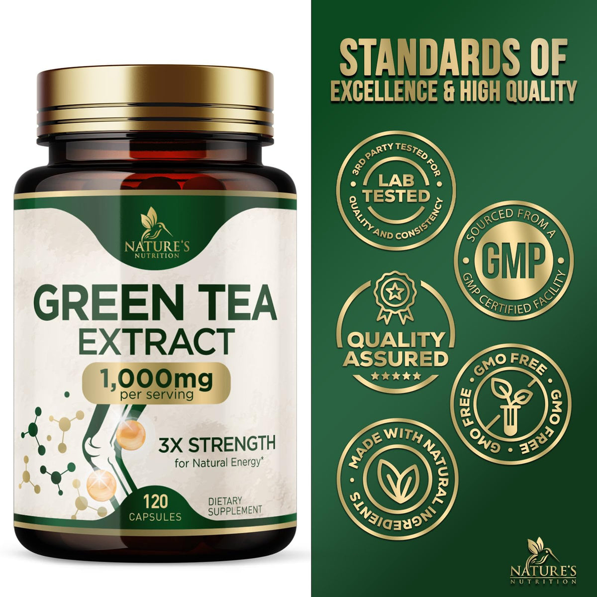 antioxidant-rich green tea extract