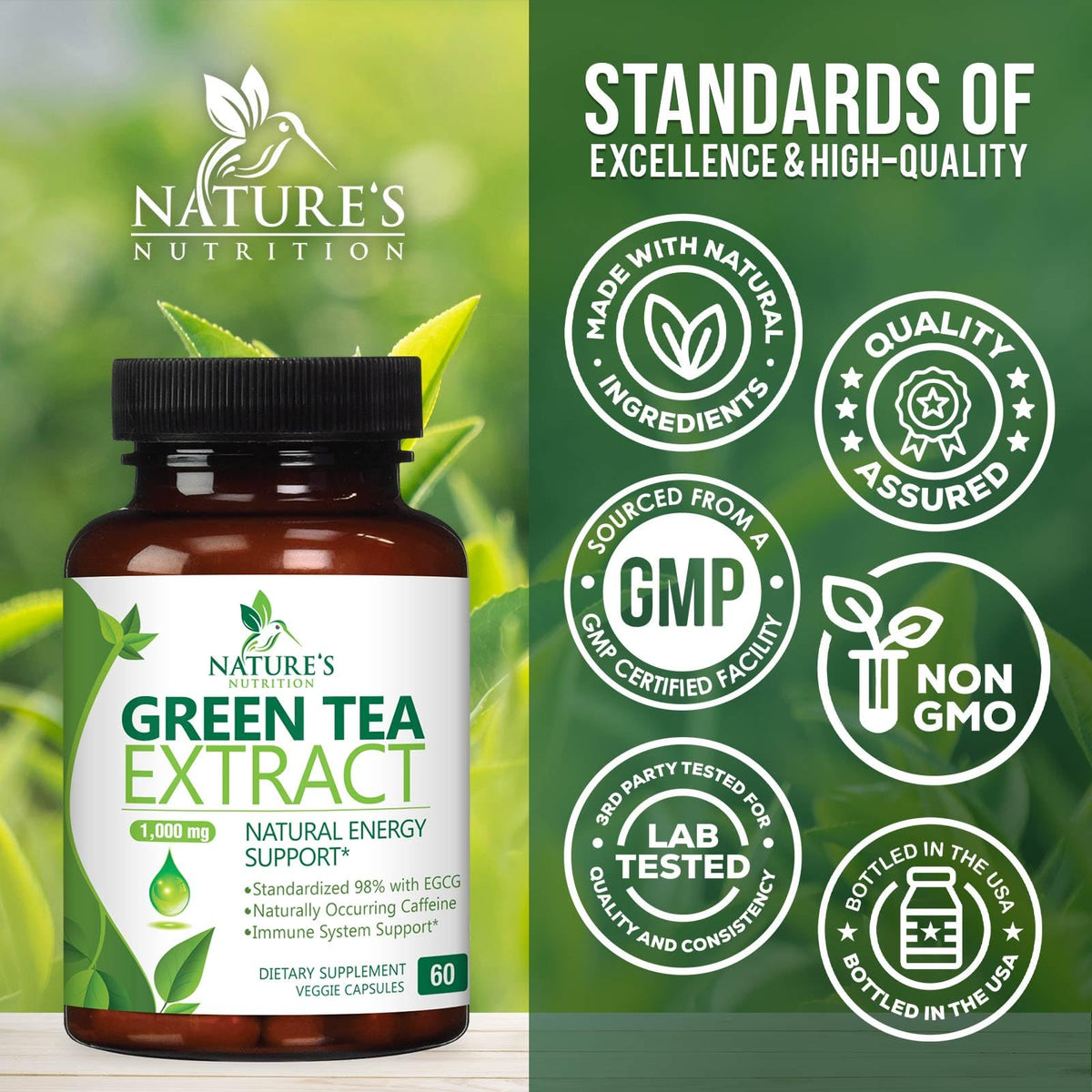 Antioxidant-rich Green Tea extract