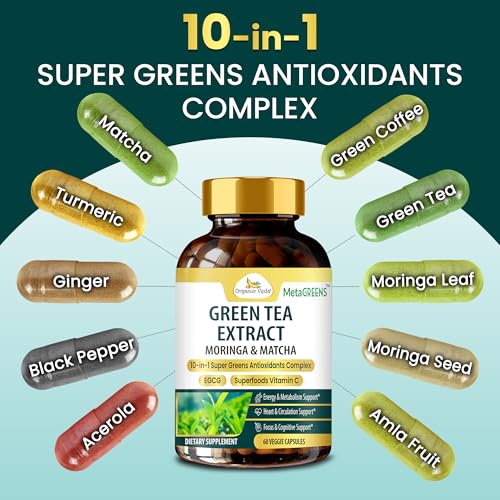 antioxidant-rich green tea pills