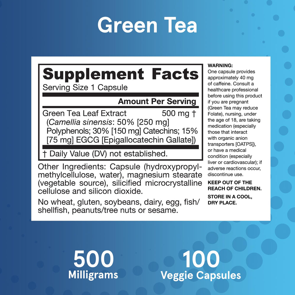 antioxidant-rich green tea supplement