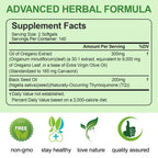 antioxidant-rich herbal oil supplement