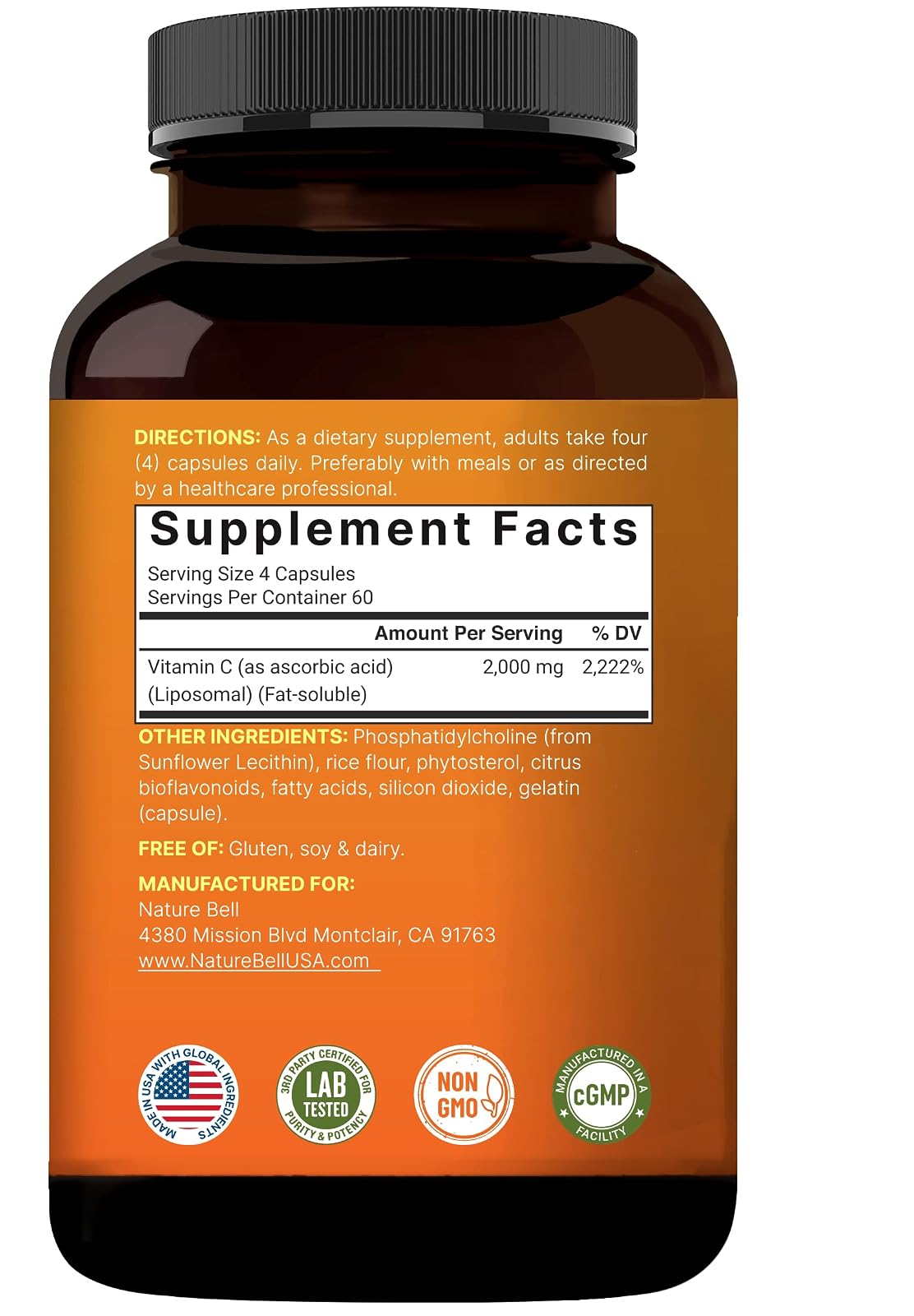 antioxidant-rich liposomal vitamin C