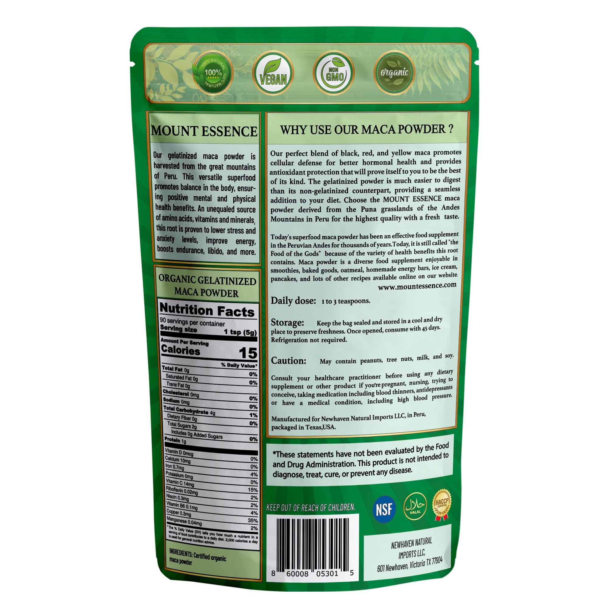 antioxidant-rich maca supplement blend