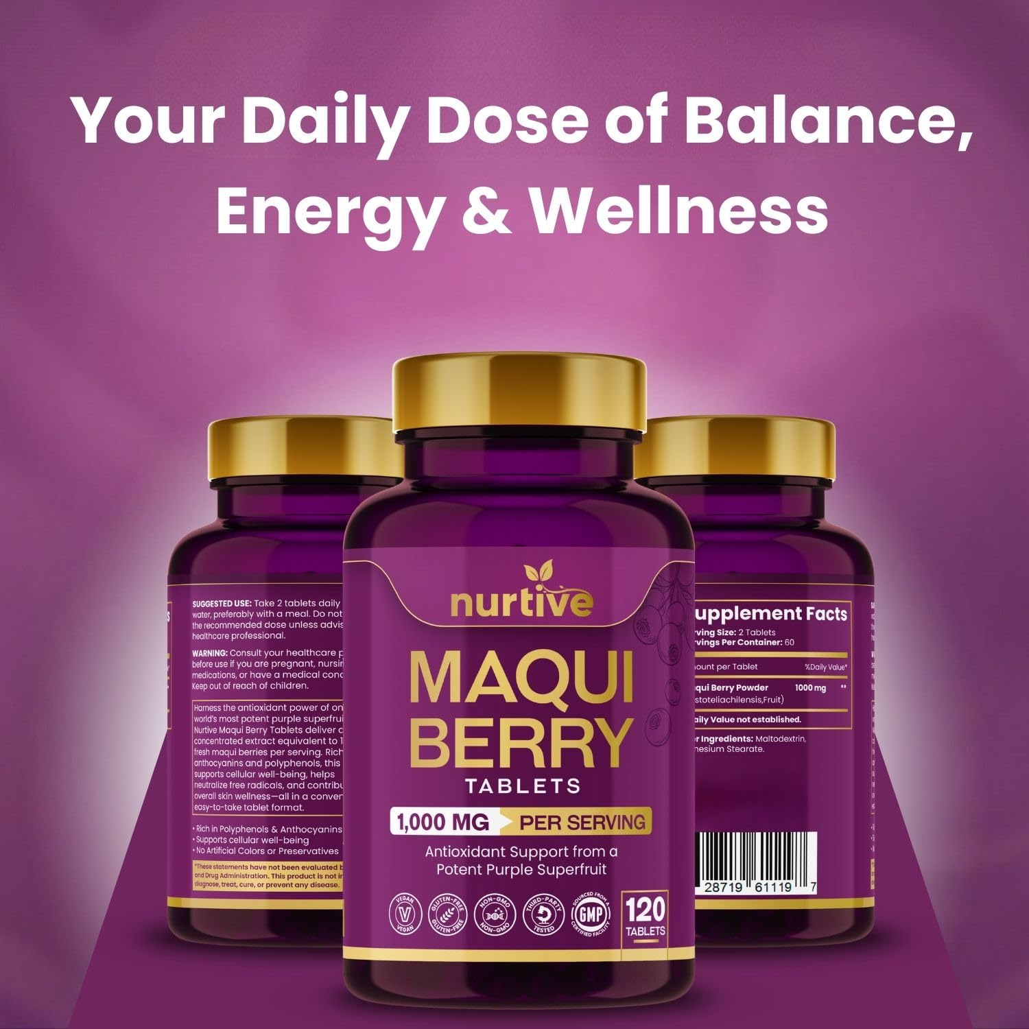 Antioxidant-rich Maqui Berry supplement