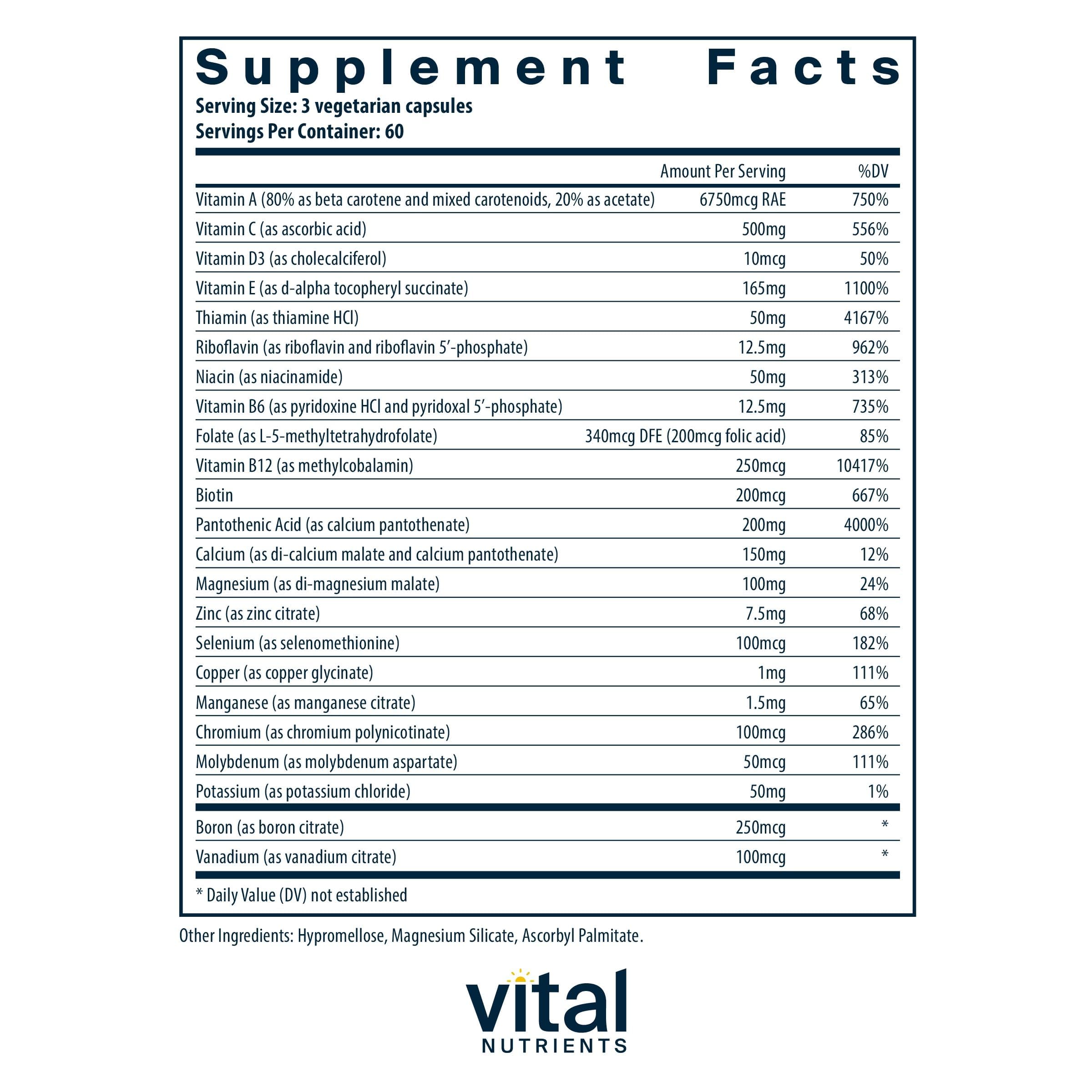 antioxidant-rich mineral supplement