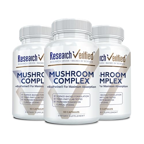 Antioxidant-rich mushroom complex supplement