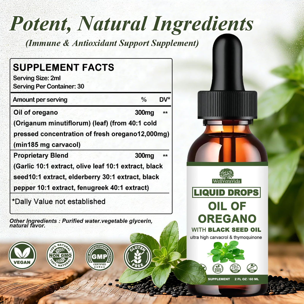 antioxidant-rich oil of oregano